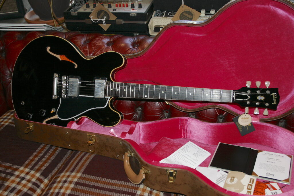 Gibson 2022 ES335 '59 Murphy Lab Ultra Light Aged, Ebony**SOLD - Amp ...