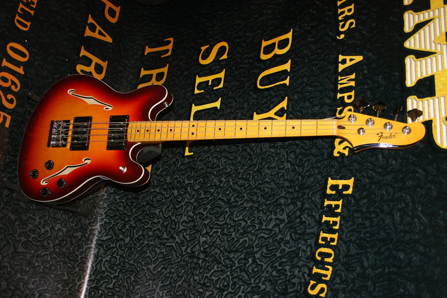 Fender Starcaster bass cherryburst**SOLD - Amp Guitars, Macclesfield